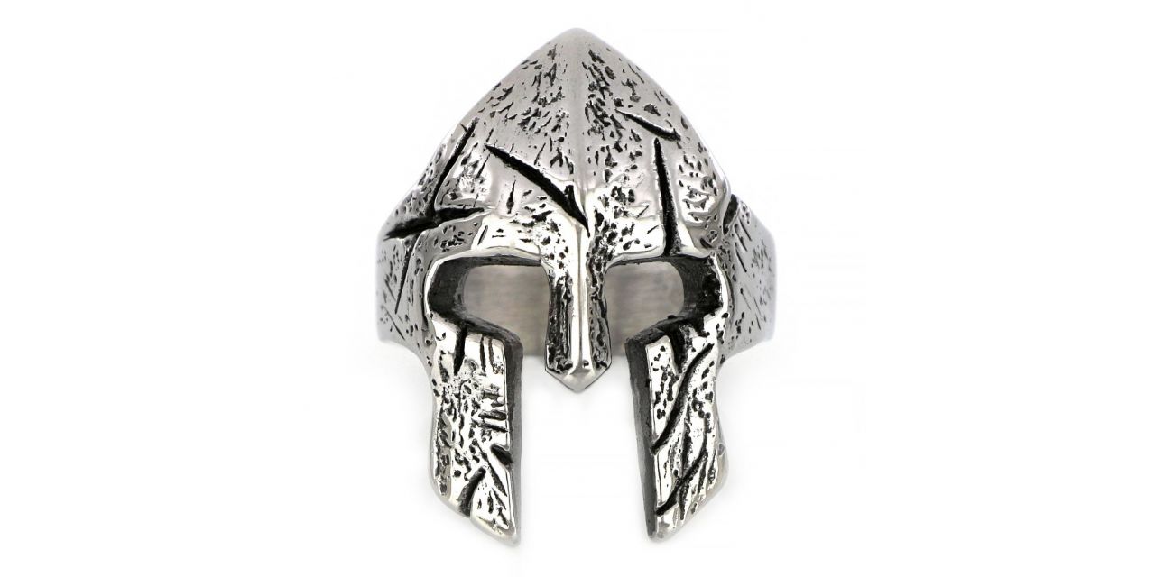 Men's stainless steel ring Helmet | Asimetrico.gr